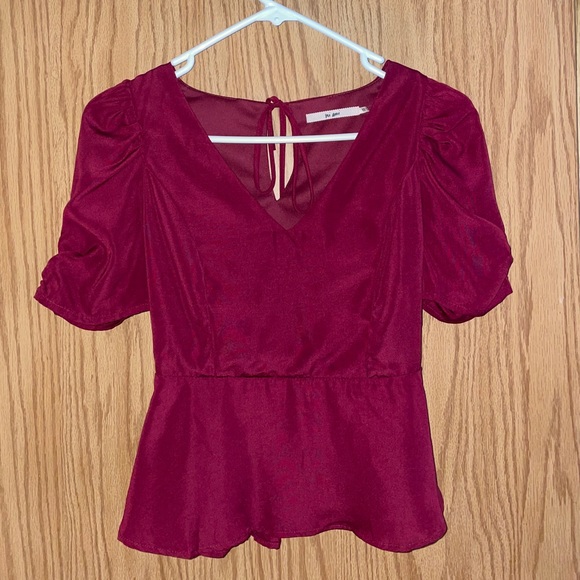 Tops | Wine Red Blouse | Poshmark